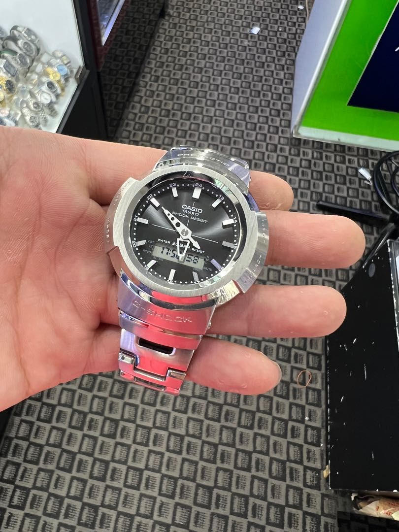 G SHOCK FULL METAL MADE IN JAPAN TOUGH SOLAR MULTI BAND 6 AWM-500D, Men ...