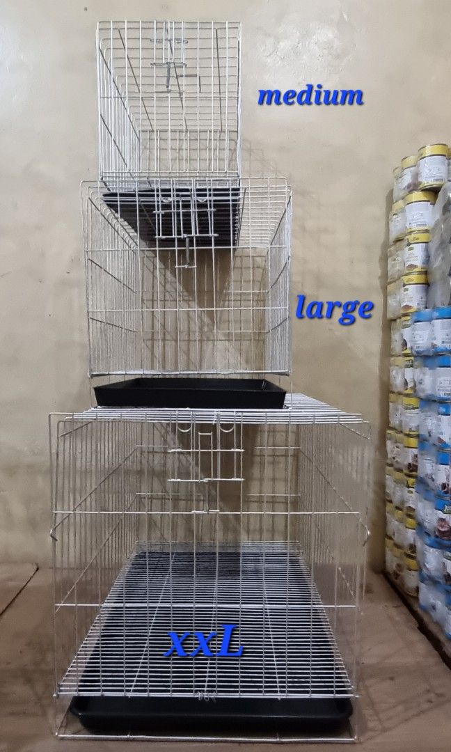 Galvanized fixed cage for dog, cat, rabbit, pigeon, chicken, etc ... on ...