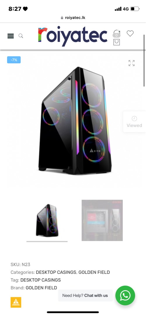 Goldenfield computer casing, Computers & Tech, Parts & Accessories ...