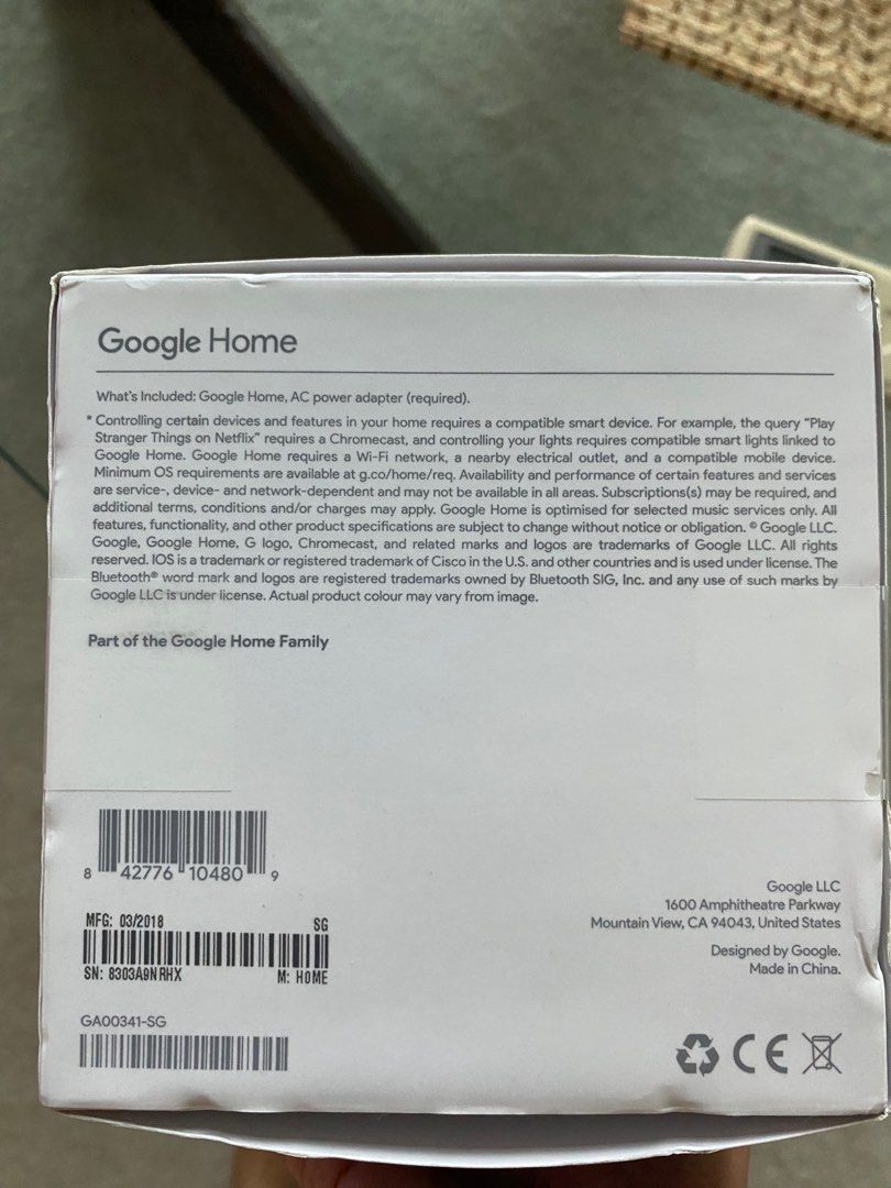 Google home - 2019 model, TV & Home Appliances, TV & Entertainment ...