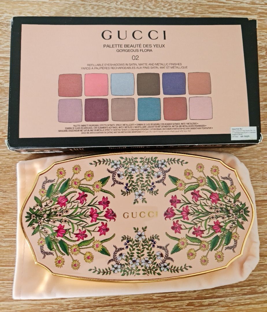 GUCCI Limited Edition Eyeshadow Palette Beauté Des Yeux Gorgeous Flora ...