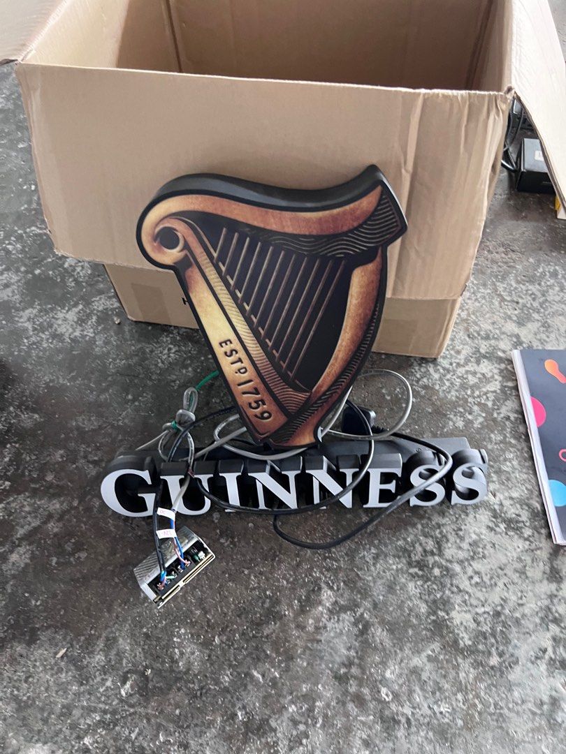 Guinness led board, Everything Else on Carousell