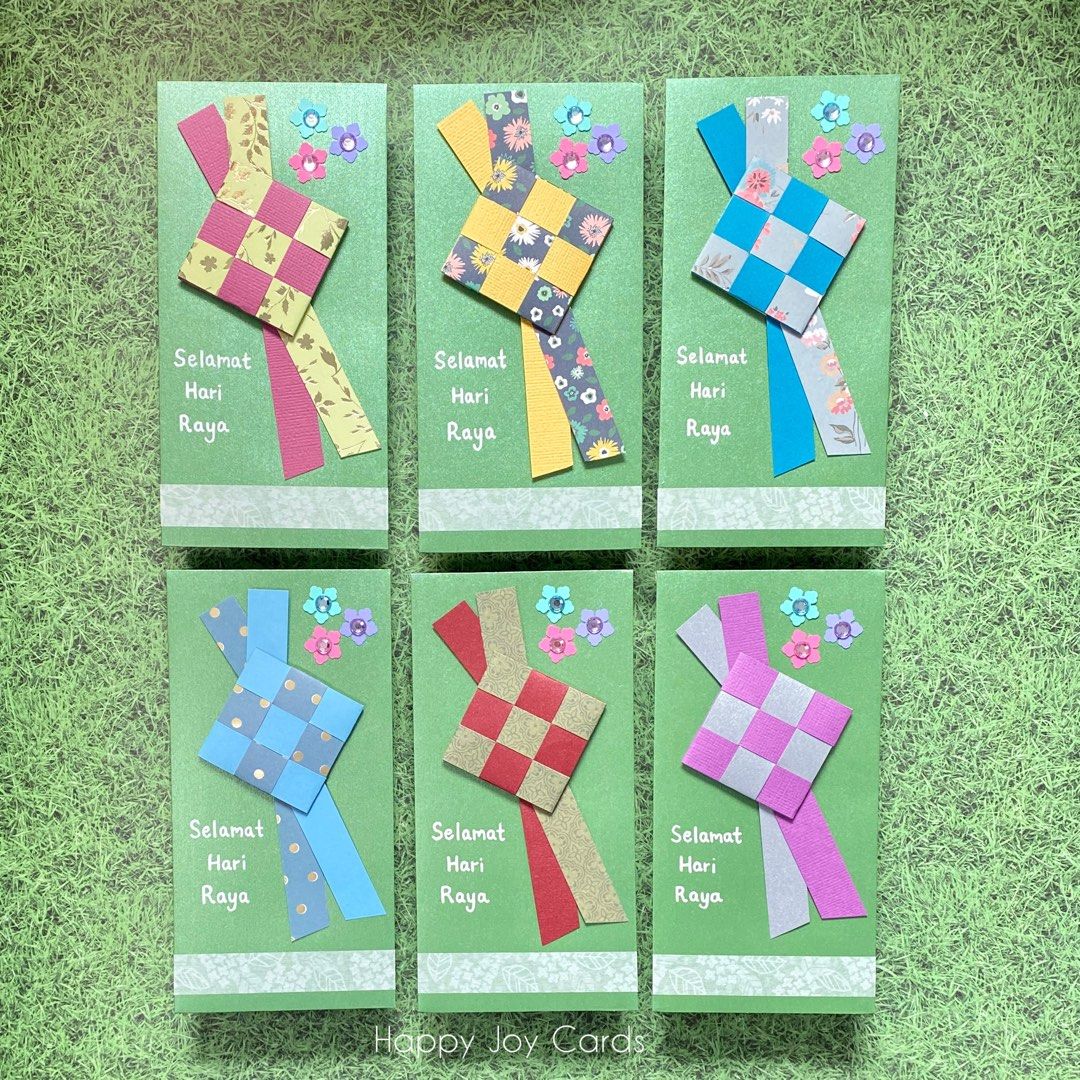 Handmade Hari Raya Packets (Sampul Duit Raya / Sampul Raya) (Set of 6 ...