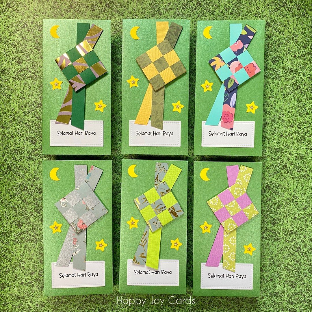 Handmade Hari Raya Packets (Sampul Duit Raya / Sampul Raya) (Set of 6 ...