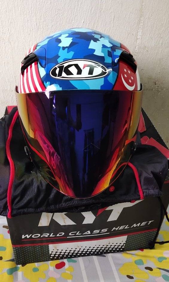 Helmet KYT MAS/SG, Motorbikes on Carousell