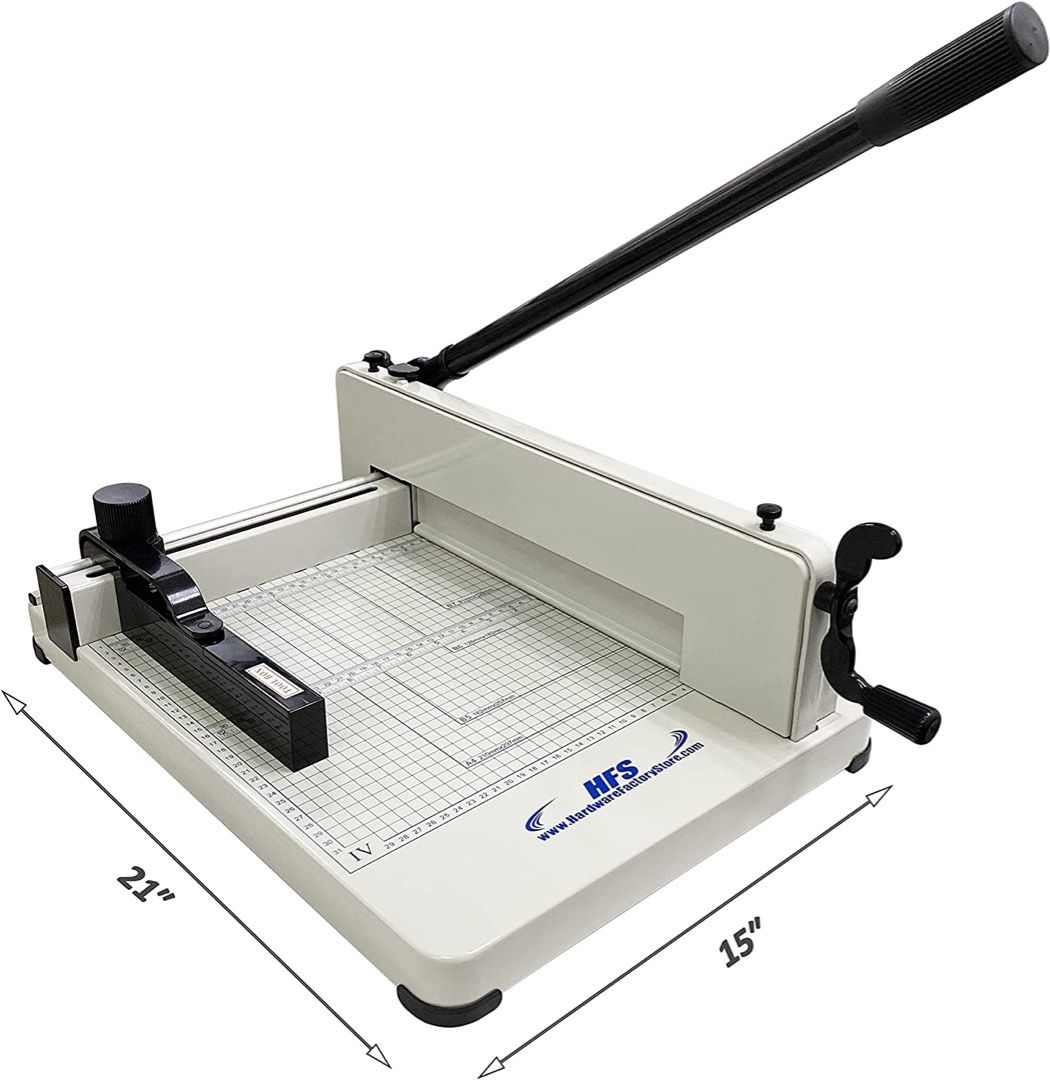 Heavy Duty Guillotine Paper Cutter -12'' (12'' Paper Cutter), Hobbies ...