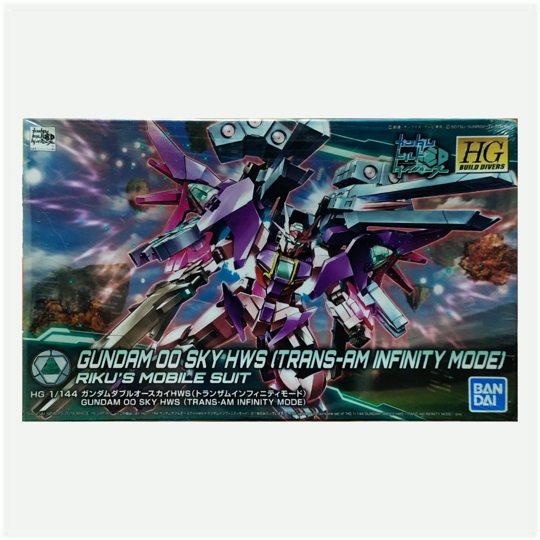 HG 1/144 HIGH GRADE BUILD DIVERS (021) GUNDAM 00 SKY HWS (TRANS-AM INFINITY MODE) RIKU'S MOBILE ...