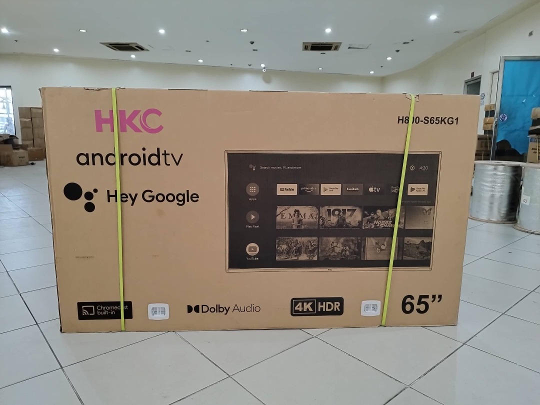 HKC 65" 4K UHD SMART ANDROID LED TV, TV & Home Appliances, TV & Entertainment, TV on Carousell