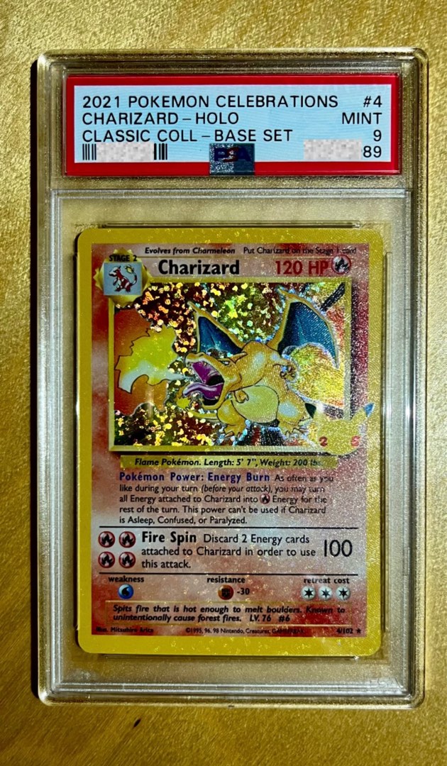 [Holo bleed Slab] PSA9 Charizard 25th Pokemon Celebration Classic ...