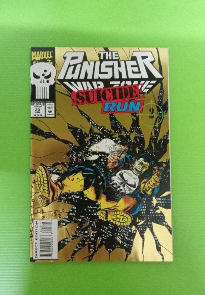 Holofoil Cover ! The Punisher: War Zone #23 ( Michael Golden - Cover Art ) Marvel Comics ...