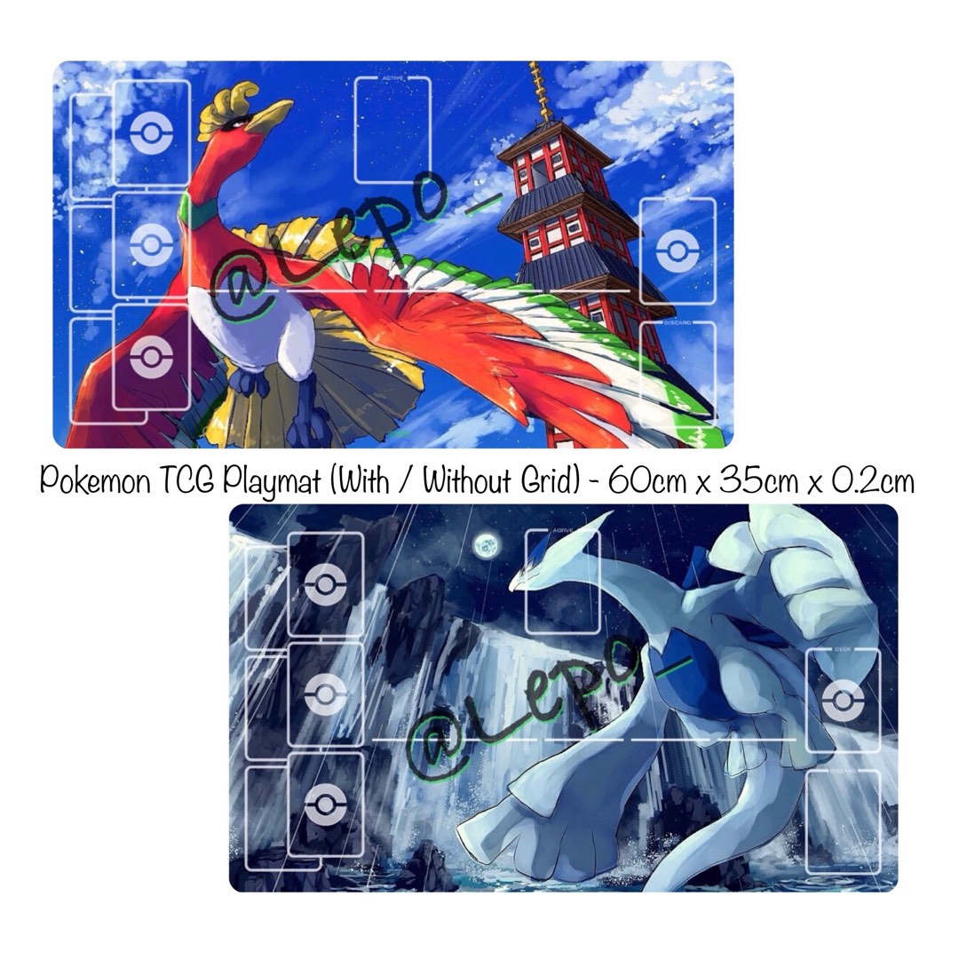 Ho-Oh Lugia TCG Playmat Pokemon PTCG Card Game Desk Mat Pad [1P/2P ...