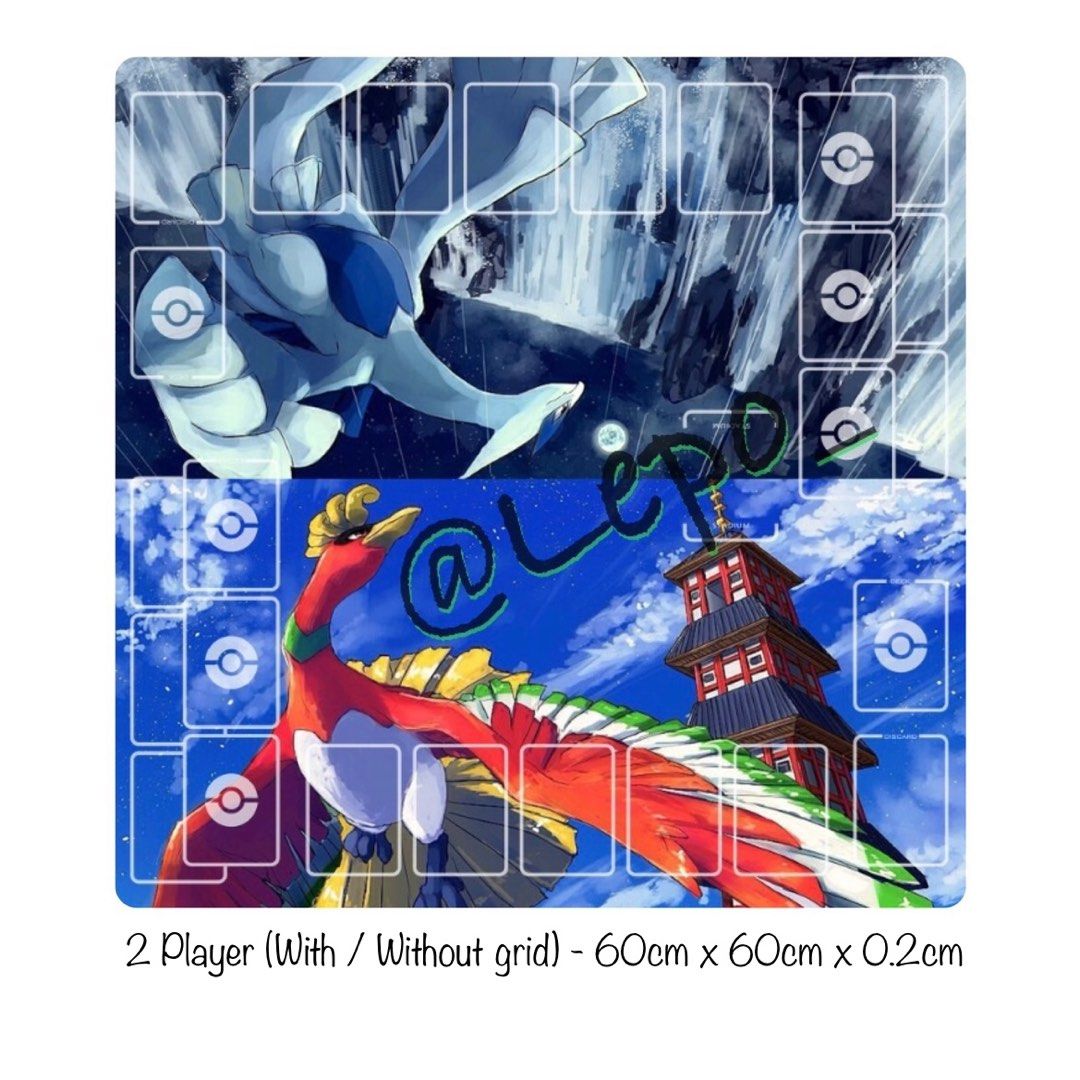 Ho-Oh Lugia TCG Playmat Pokemon PTCG Card Game Desk Mat Pad [1P/2P ...