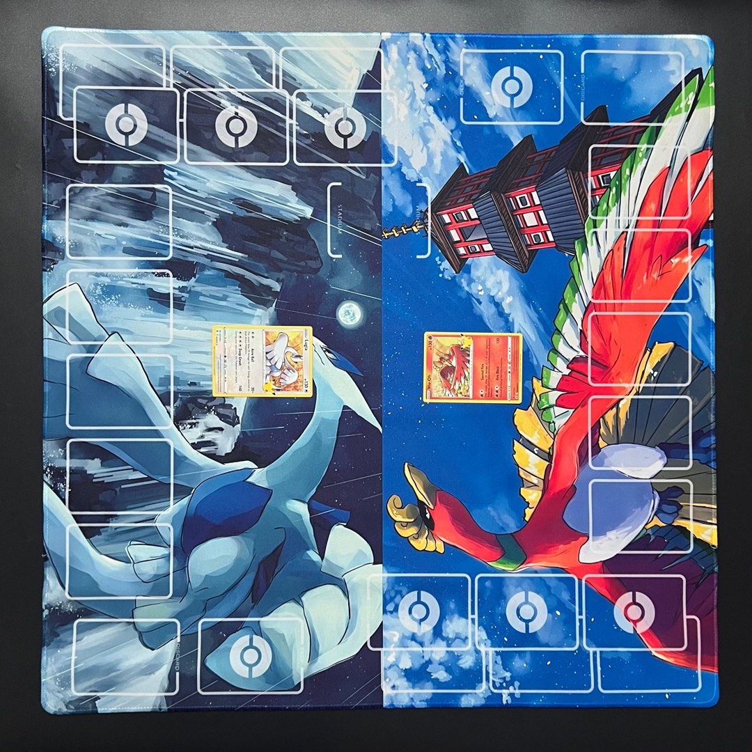 Ho-Oh Lugia TCG Playmat Pokemon PTCG Card Game Desk Mat Pad [1P/2P ...
