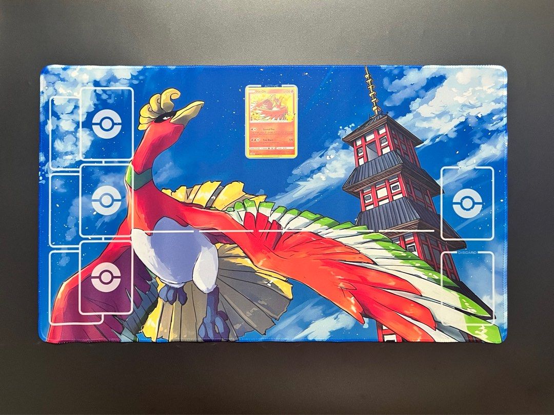 Ho-Oh Lugia TCG Playmat Pokemon PTCG Card Game Desk Mat Pad [1P/2P ...