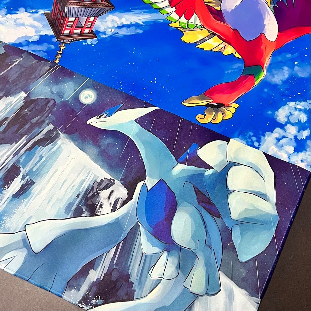 Ho-Oh Lugia TCG Playmat Pokemon PTCG Card Game Desk Mat Pad [1P/2P ...