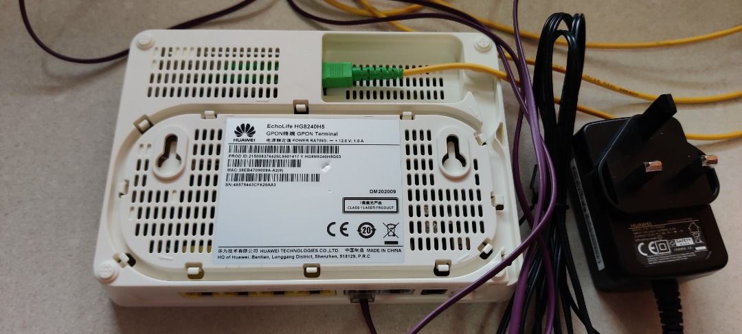 Huawei Modem Hg8240h5 Echolife Ont Optical Network Terminal Set M1 Router Fibre Broadband