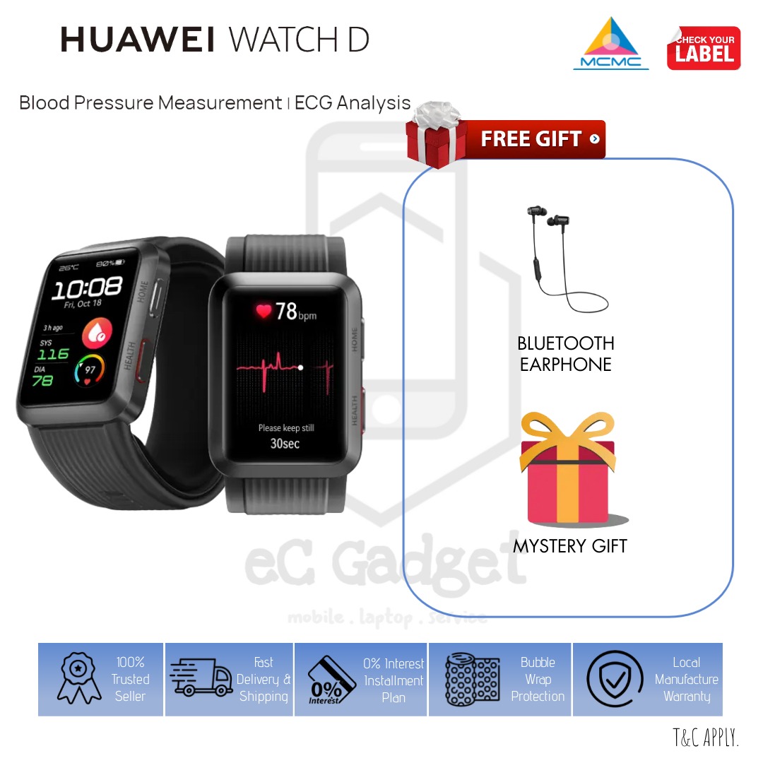 HUAWEI WATCH D ORIGINAL | ECG | BLOOD PRESSURE TRACKER, Mobile Phones ...