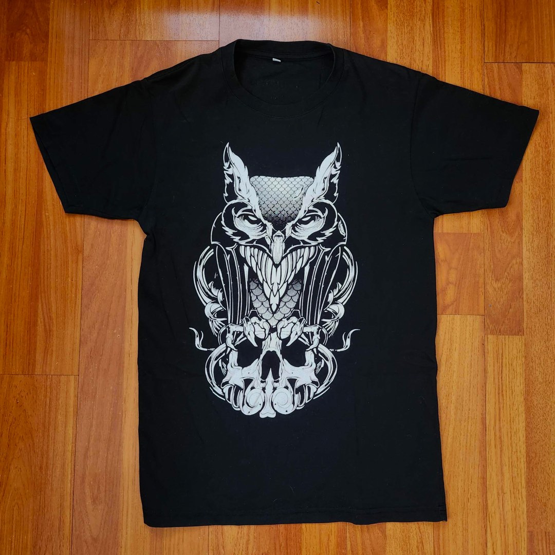 Hydro74 x Graphika Manila Owl Skull Shirt (Unique) on Carousell