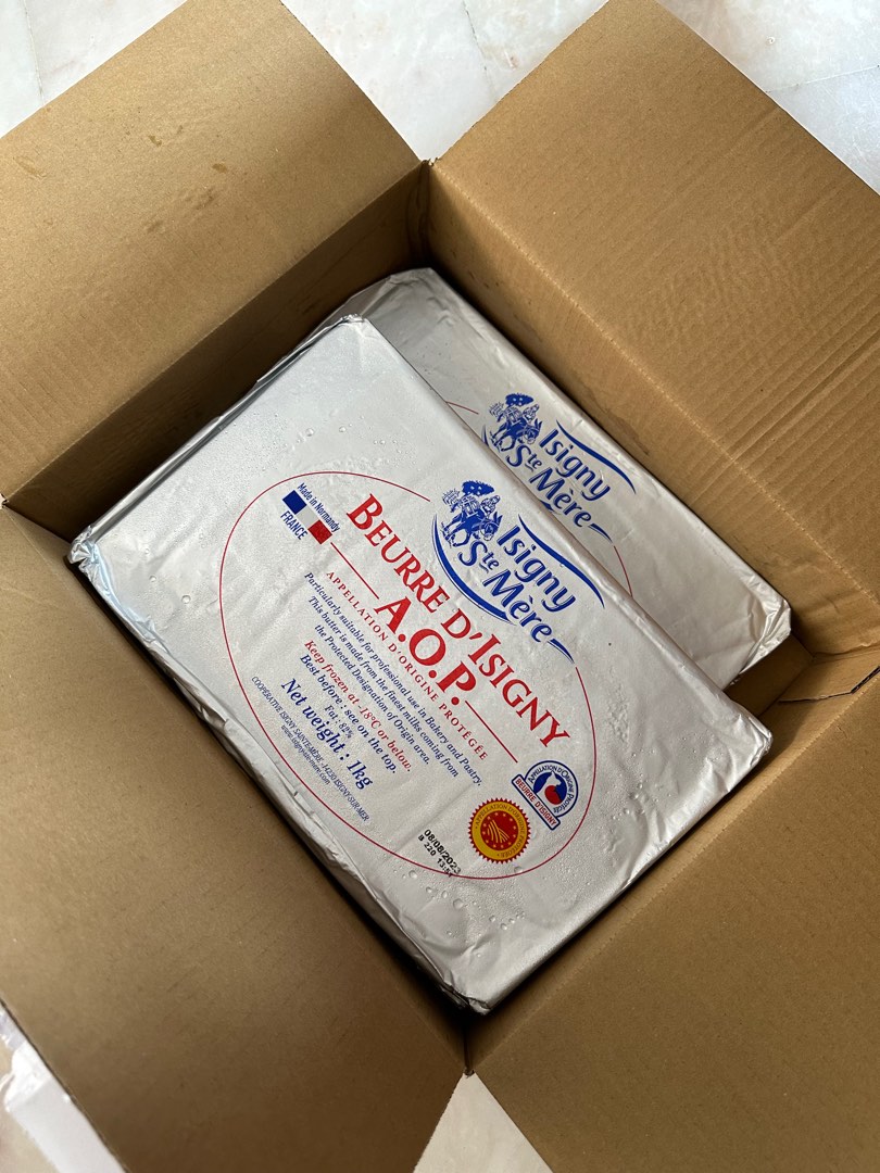 Isigny Ste Mere AOP Butter Sheet, Food & Drinks, Chilled & Frozen Food ...