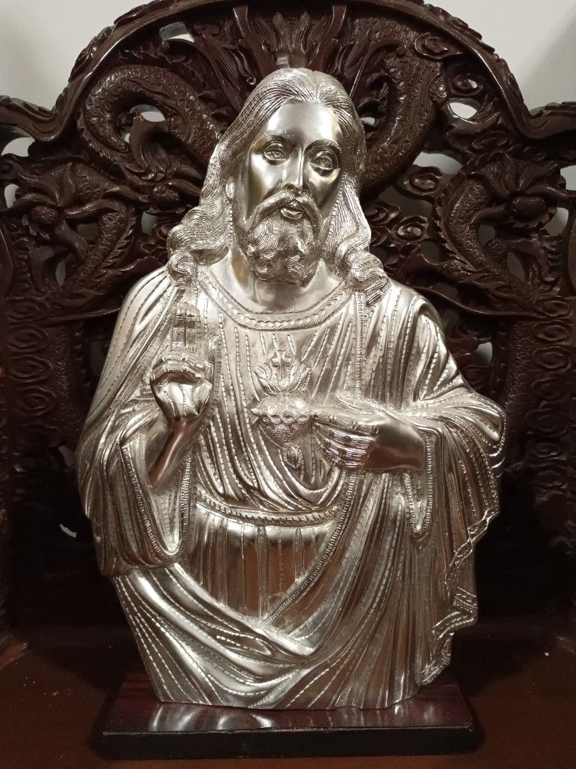 Jesus metal statue, Furniture & Home Living, Home Decor, Other Home ...
