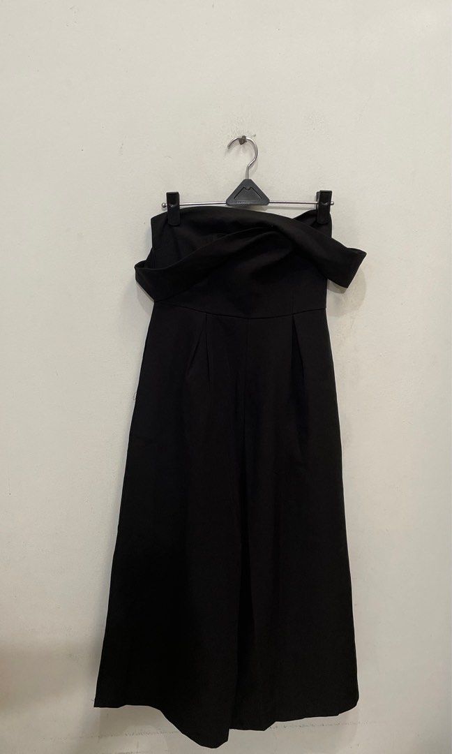 JUMPSUIT HITAM 3/4 BAJU BUKAN DRESS BUKAN ROK, Fesyen Wanita, Pakaian ...