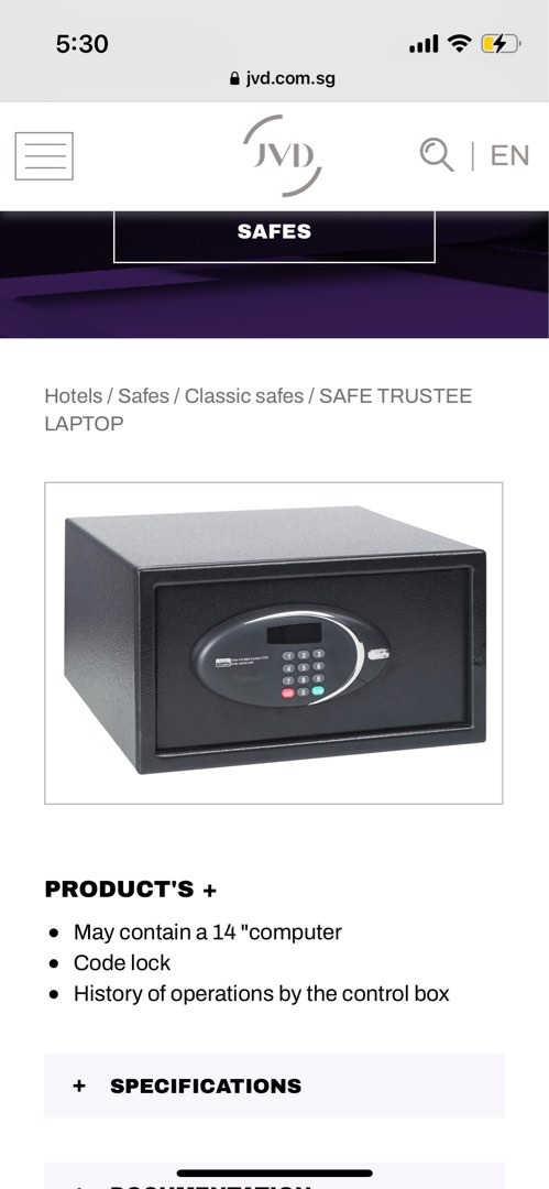 JVD Safe, Furniture & Home Living, Security & Locks, Safe on Carousell
