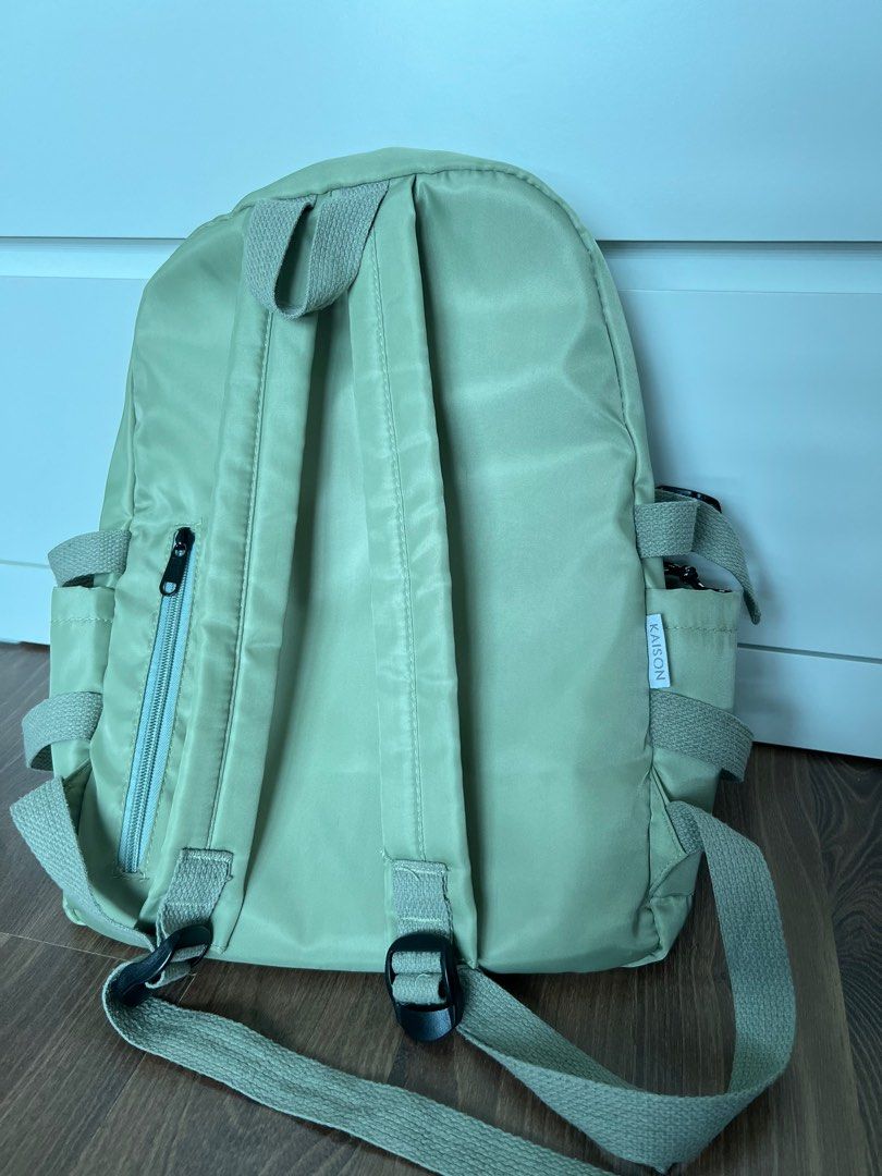 Kaison Mint Green Backpack, Women's Fashion, Bags & Wallets, Backpacks ...
