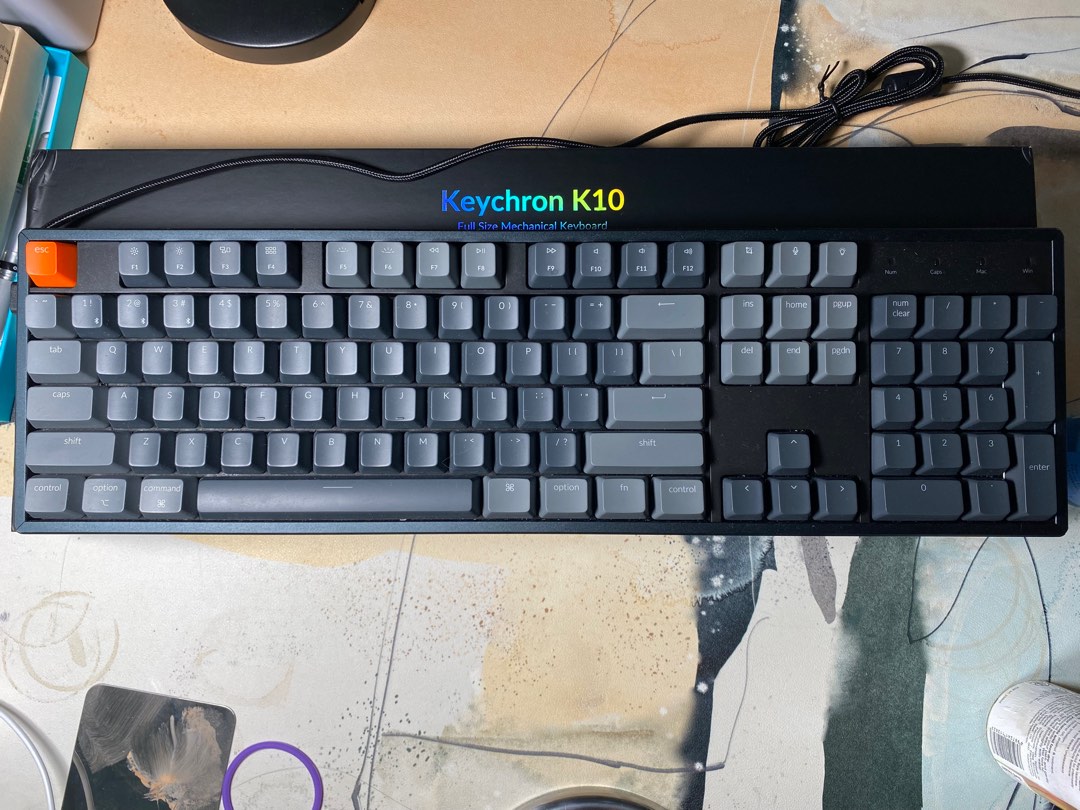 Keychron K10 RGB Aluminum (Brown switches), Computers & Tech, Parts ...