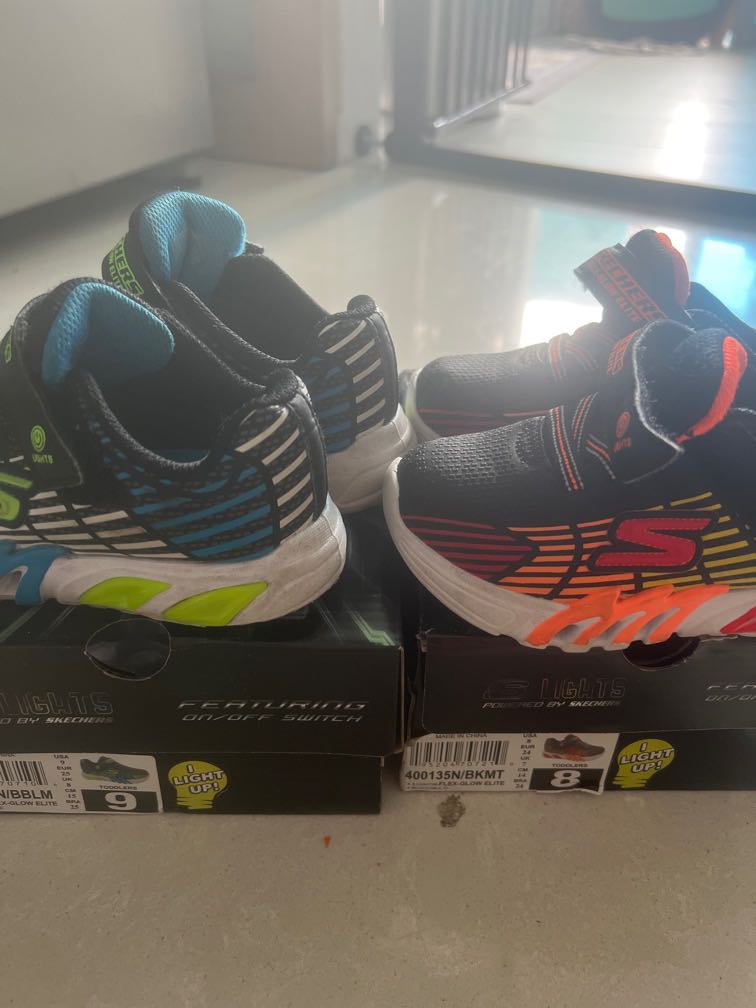 Kids Sketcher shoes with lights (boys), Babies & Kids, Babies & Kids ...