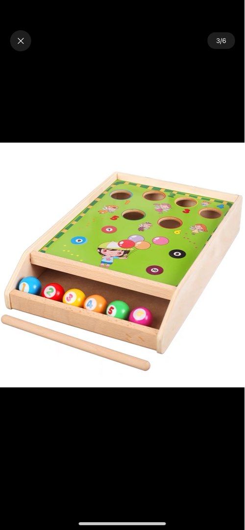 Kids Wooden Toy mini snooker table and balls, Hobbies & Toys, Toys ...