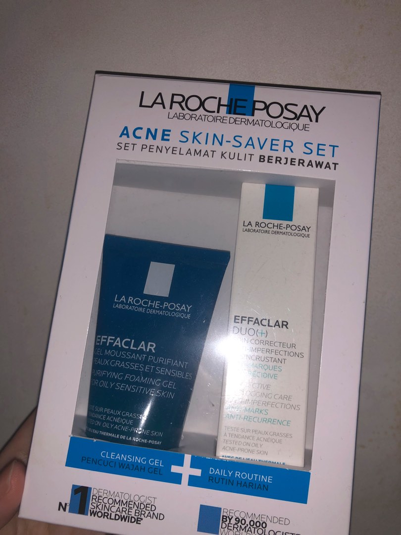LA ROCHE POSAY ACNE SKIN SET, Beauty & Personal Care, Face, Face Care ...