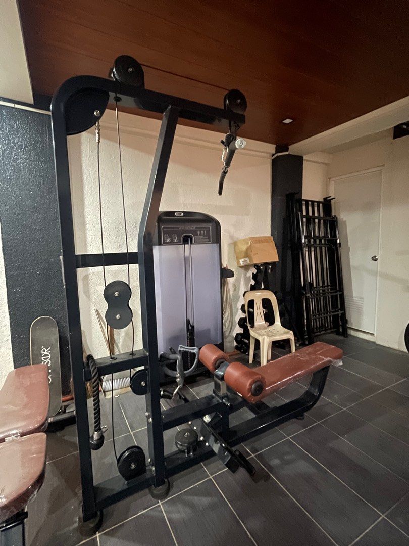 Lat Pulldown and Cable Row Machine (Lat pull, Cable pull, Row Pull ...