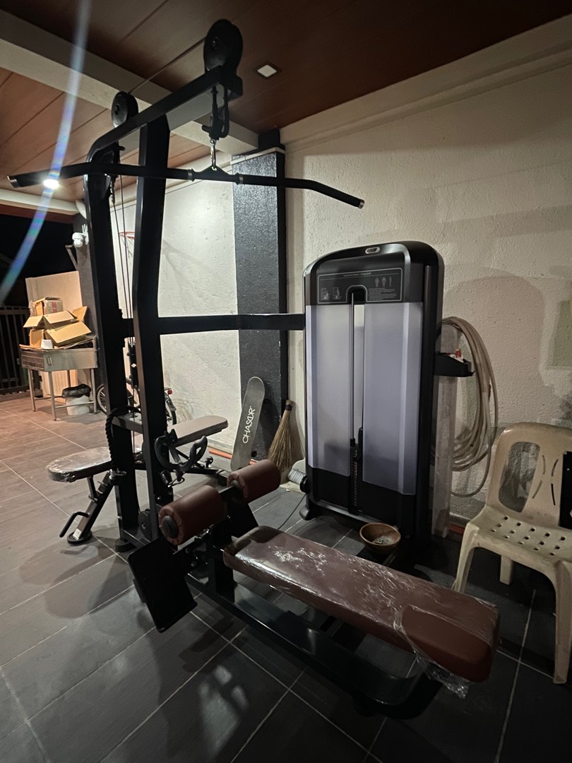 Lat Pulldown and Cable Row Machine (Lat pull, Cable pull, Row Pull ...