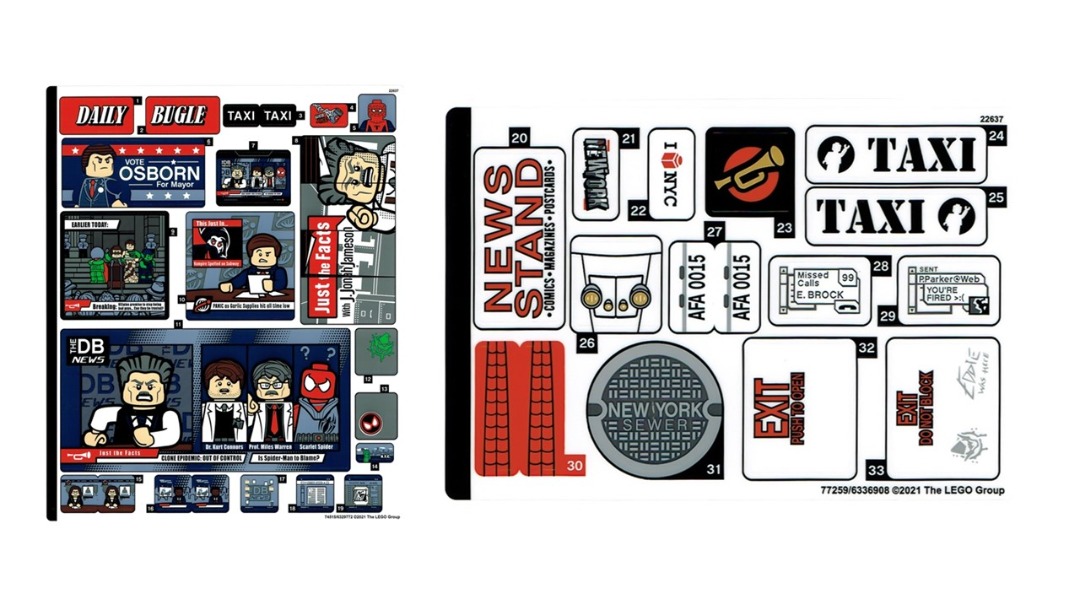 LEGO Sticker Sheets, Hobbies & Toys, Toys & Games on Carousell