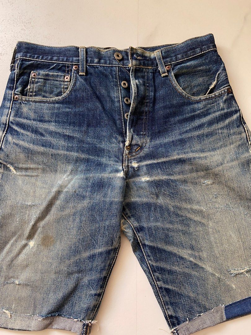 LEVIS LVC Denim Shorts 702 Japan made, Men's Fashion, Bottoms, Shorts ...