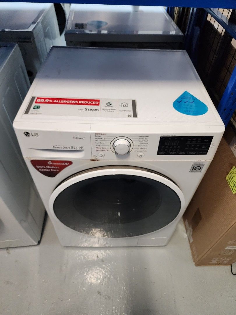 LG FC1408S4W 8KG FRONT LOAD WASHER, TV & Home Appliances, Washing Machines and Dryers on Carousell