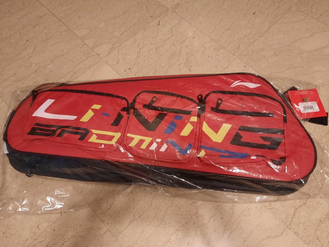 Li-ning 6-in-1 Badminton Racket Bag, Sports Equipment, Sports & Games ...
