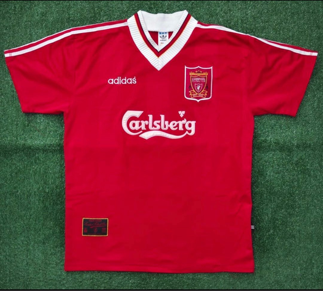 Liverpool 1995/1996 Home soccer/football jersey/kit rare/retro/vintage ...