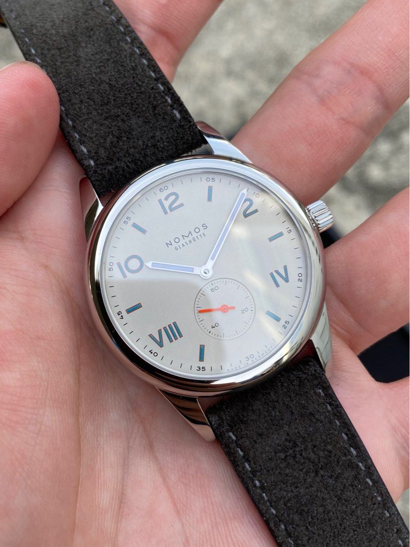 [LNIB Full Set] Nomos Club Campus 38 - Reference 737 Sapphire Glass ...