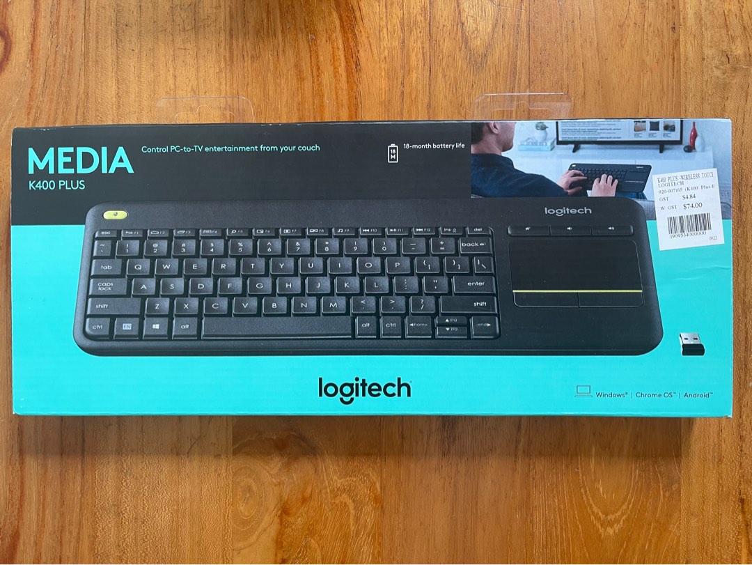 Logitech K400 Plus Wireless Touch Keyboard Computers And Tech Parts And Accessories Computer