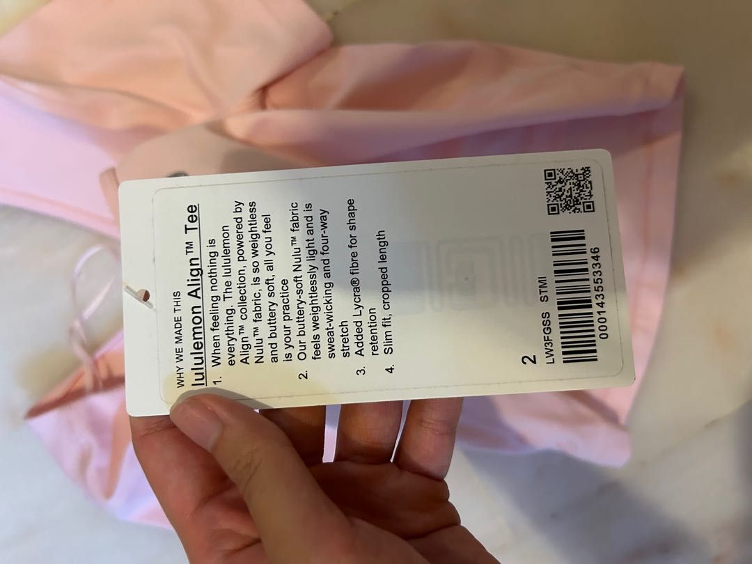 lululemon align top strawberry milkshake pink, Women's Fashion ...