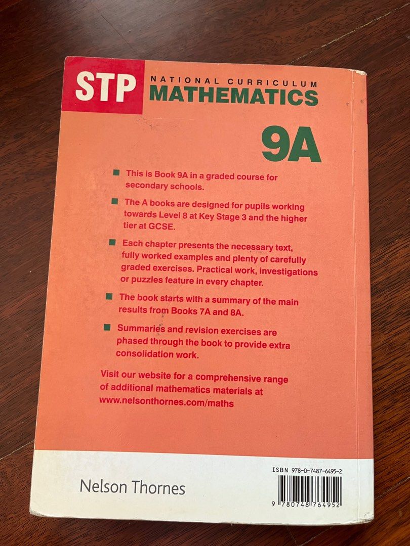 Maths 9A STP, Hobbies & Toys, Books & Magazines, Textbooks on Carousell