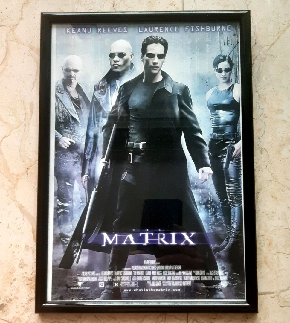 Matrix Movie Poster Frame, Furniture & Home Living, Home Decor, Frames ...