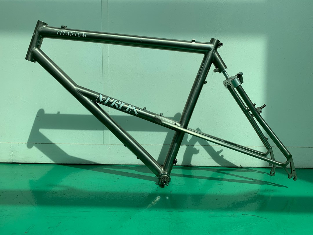 MERLIN ELEVATOR TITANIUM FRAME S/No S004!!! - elevated chainstay frame ...