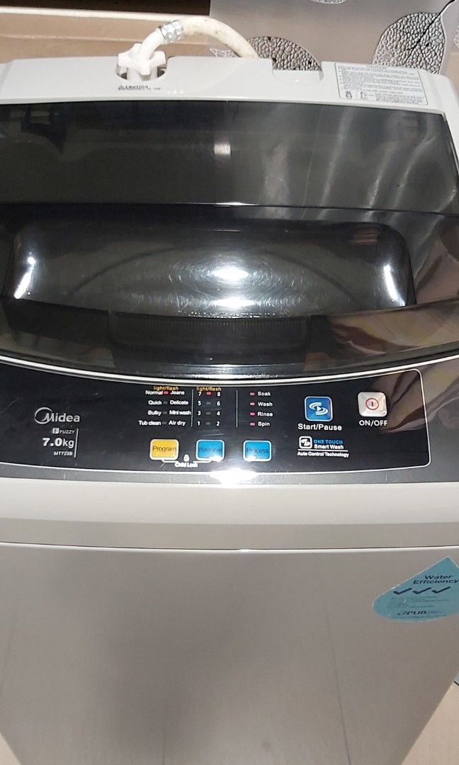 Midea 7kg top loading washing machine/ fully auto washer, TV & Home ...