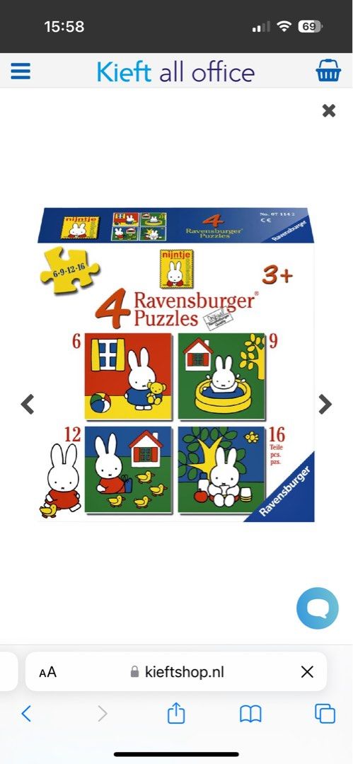 Miffy / nijntje puzzle for baby / toddler / kids, Babies & Kids, Infant ...