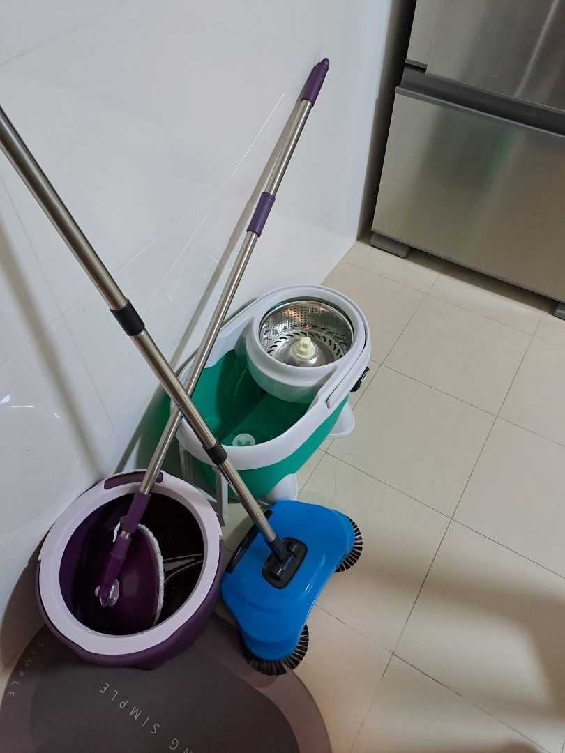 mop set and sweeper, Furniture & Home Living, Cleaning & Homecare ...