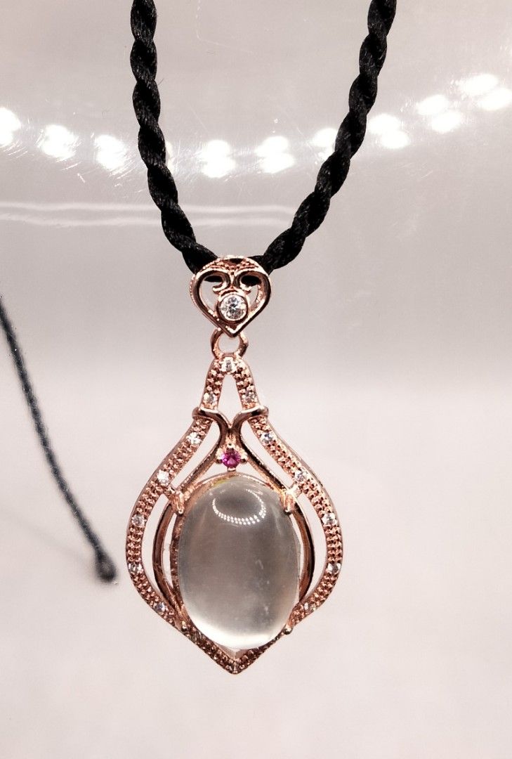 Natural Albite Pendant, Women's Fashion, Jewelry & Organisers ...