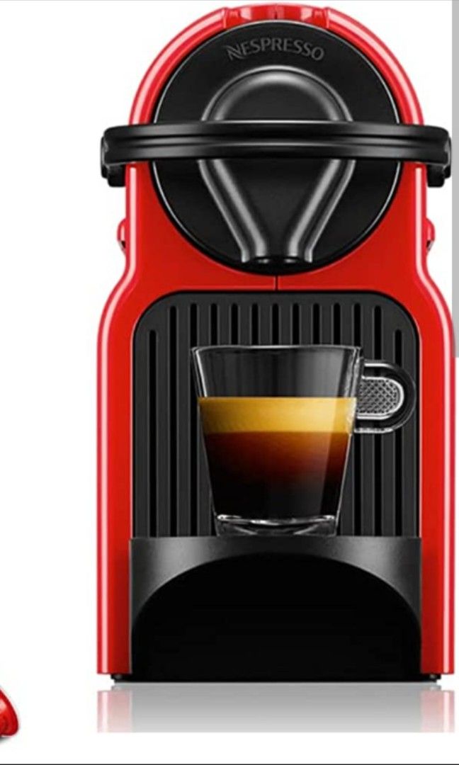 Nespresso Inissia Machine (Ruby Red), TV & Home Appliances, Kitchen ...