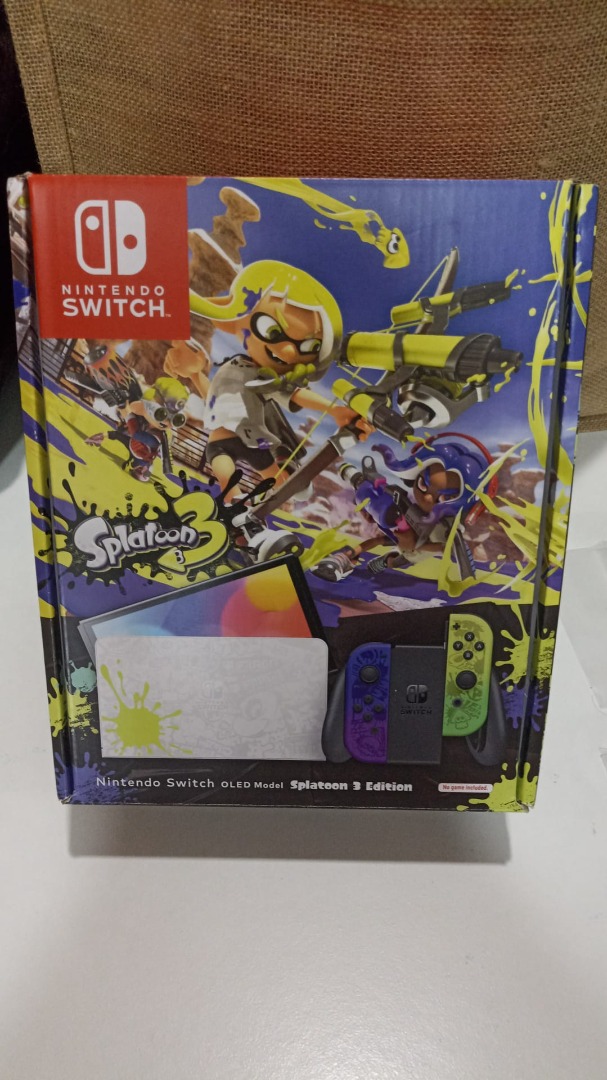 Nintendo Switch Oled Splatoon 3 Editon. Full set with box, Video Gaming ...